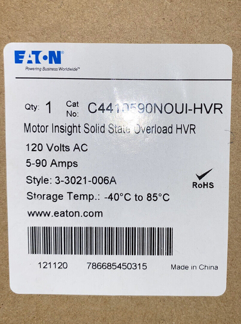 Eaton+C4410590NOUI+90A%2C+120V+AC+Overload+Relay for sale online | eBay