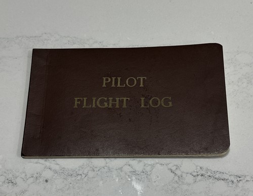 VINTAGE 1950's PILOT FLIGHT LOG BOOK PL-4 Aero Publishers - 2 Pages Of ...
