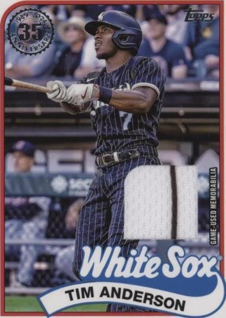 2024 Topps Series 2 - 1989 Topps Baseball Relics Tim Anderson #89R2-TA ...