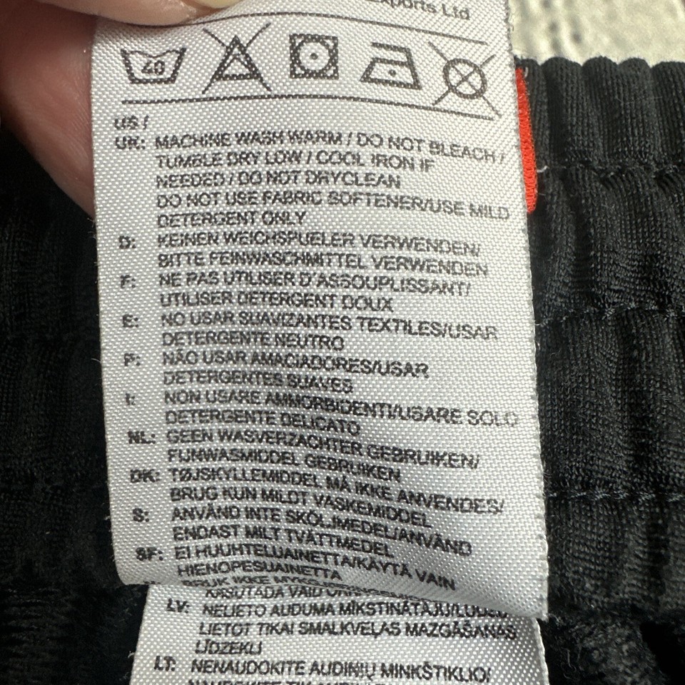 Adidas Basketball Bottoms Joggers Men's Large Black And Red Drawstring ...