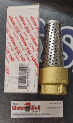 New Merrill No Lead Brass 1" Foot Valve for Water Well Pump ...