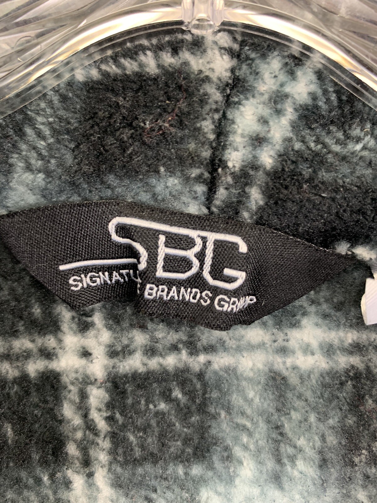 Signature Brands Group SBG Plaid 100% Polyester Robe w/Belt Pockets Men ...