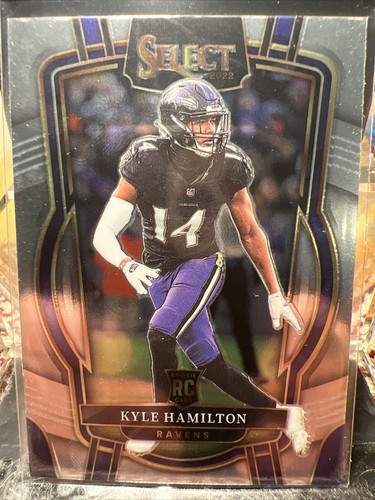 2022 Panini Select KYLE HAMILTON Rookie “Club Level” RC #294 Baltimore ...