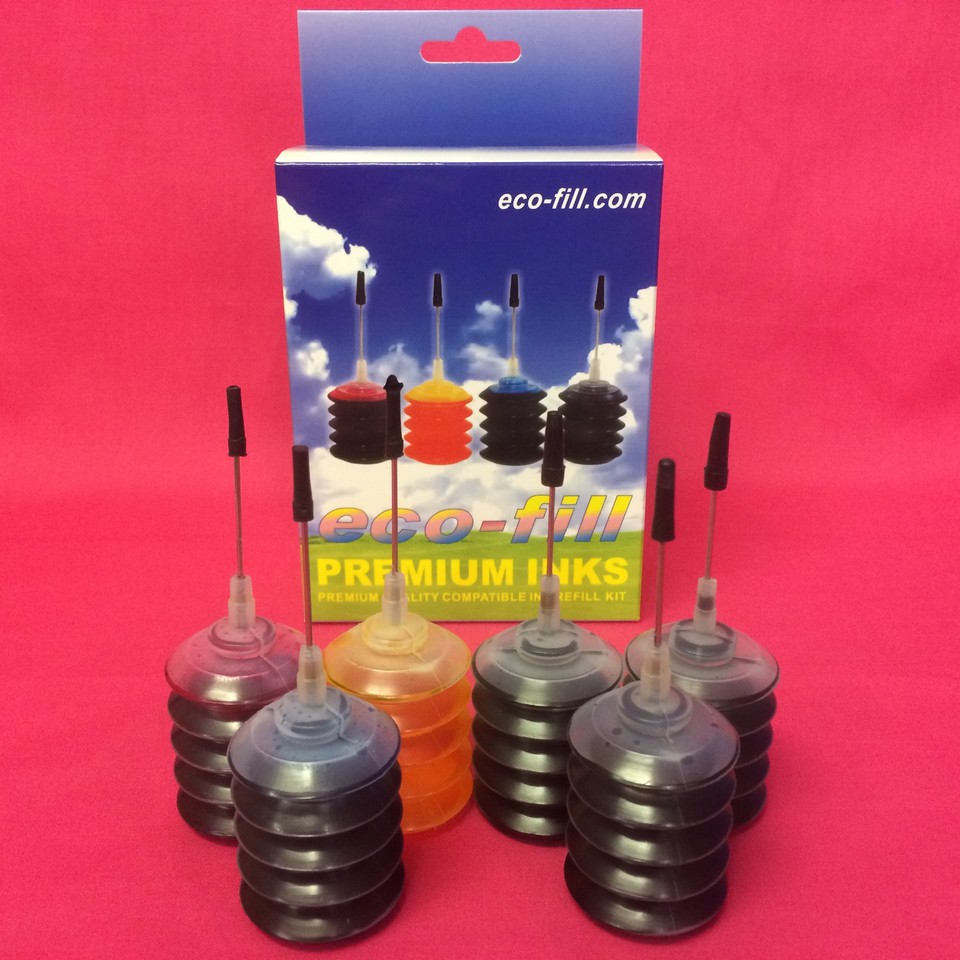 6 CANON PIXMA MG 2250 3250 4250 PG 540 CL 541 XL INK CARTRIDGE REFILL ...