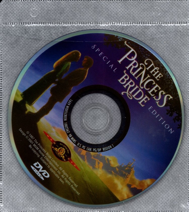 The Princess Bride (1987) DVD *DISC ONLY* = REGION 1 - Cary Elwes | eBay
