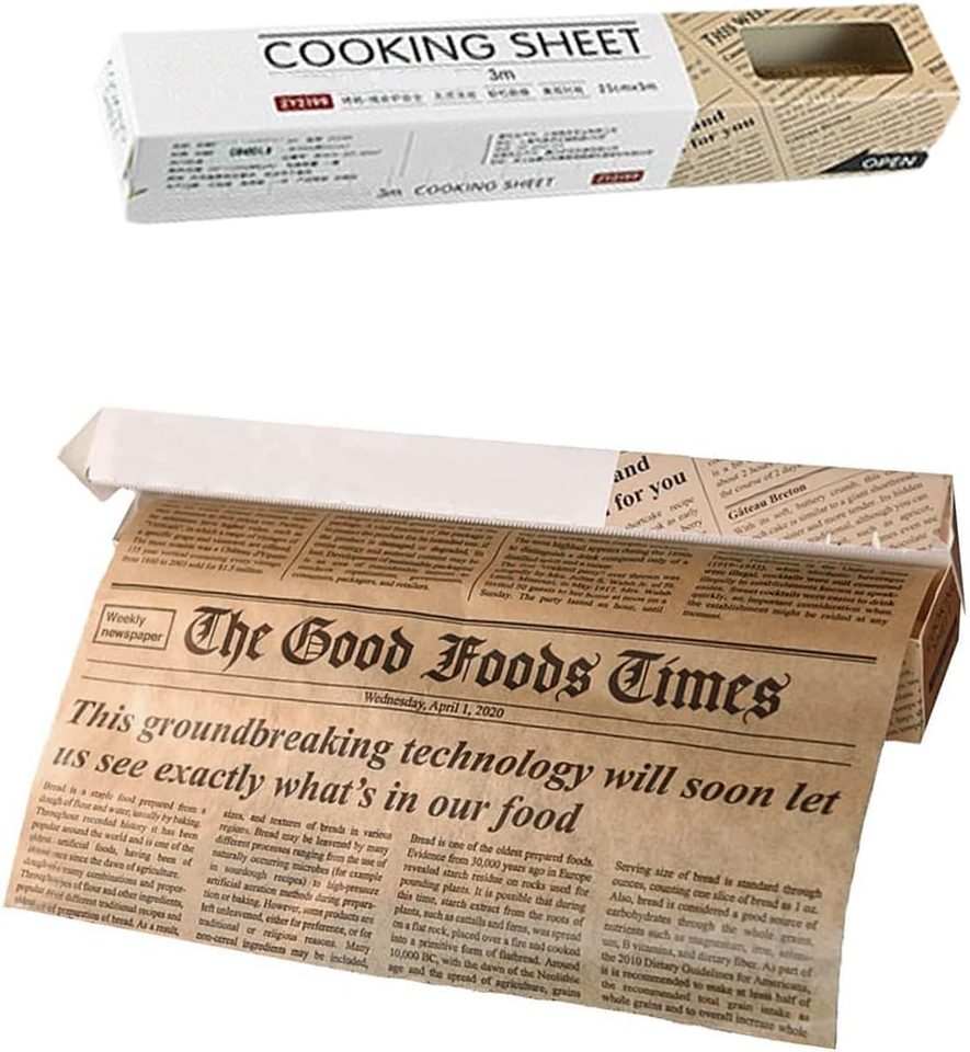 Baking Parchment Paper Roll Non Stick Baking Paper Newspaper Printing ...