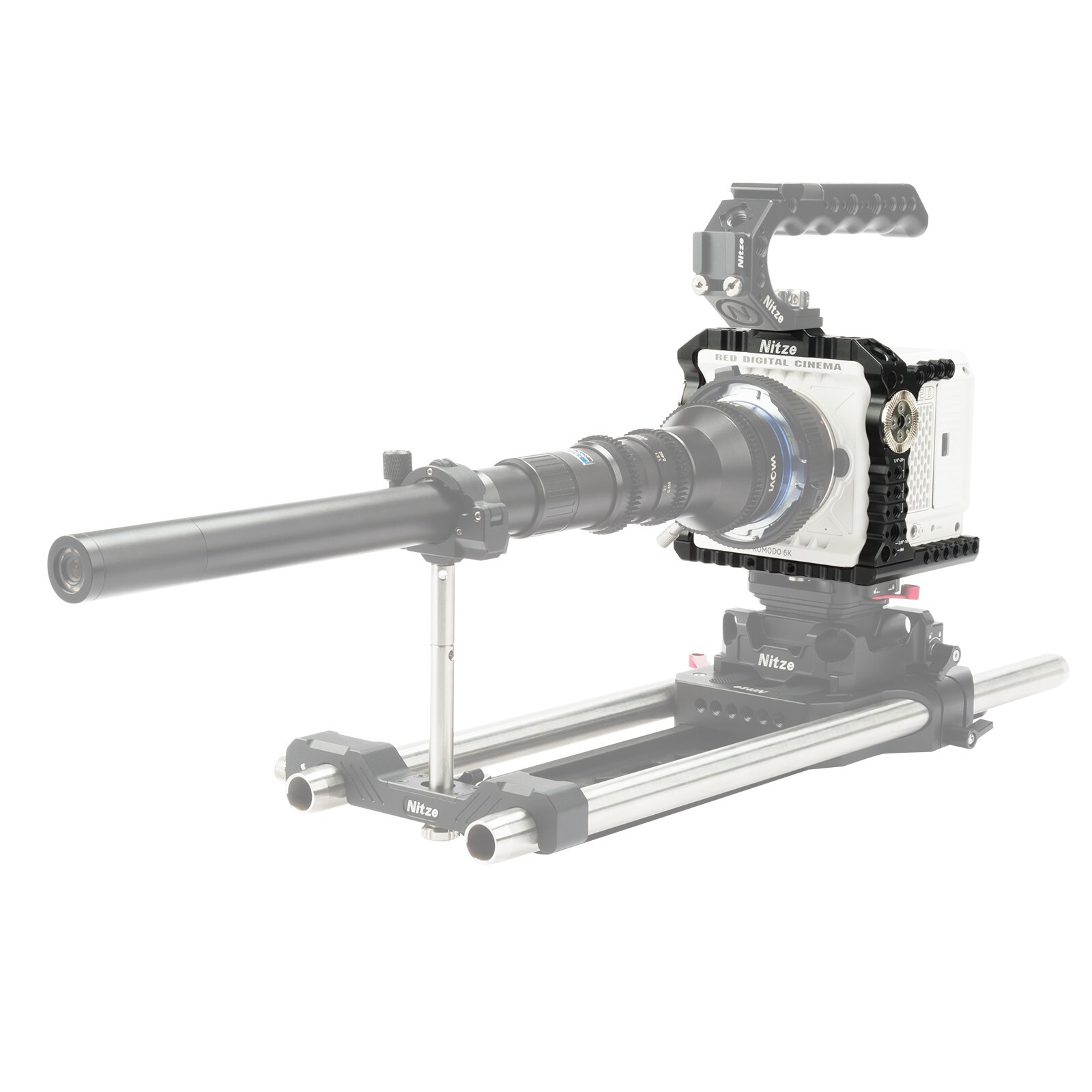 Nitze Camera Cage for RED Komodo 6K with ARRI Rosette n NATO Rail Multi ...