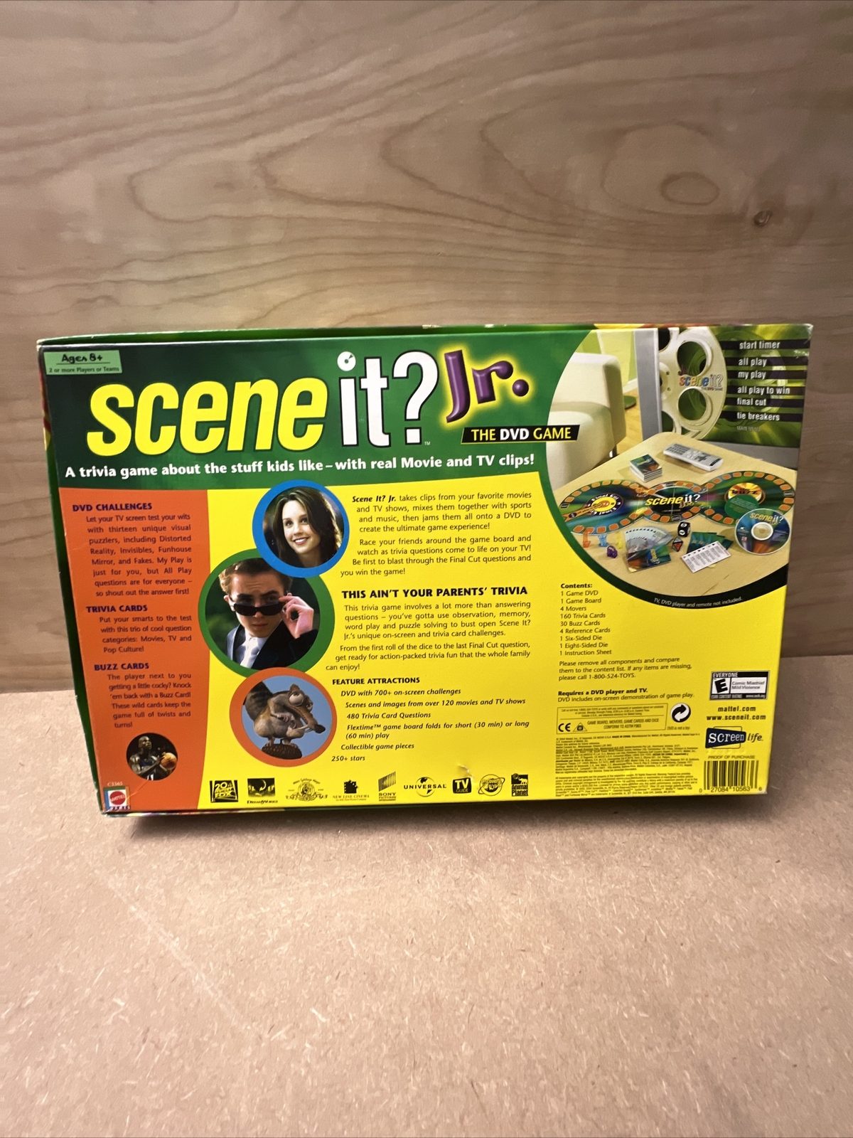 SCENE IT? JR. DVD Trivia Board Game by MATTEL 2004, In Great Condition ...