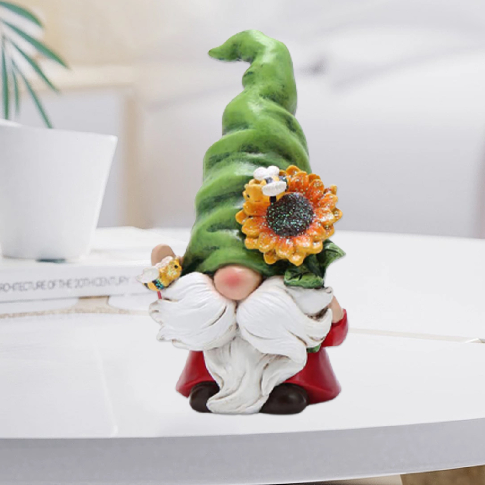 Dwarf Statue Big Nose Decoration Indoor Outdoor Patio Faceless Doll ...