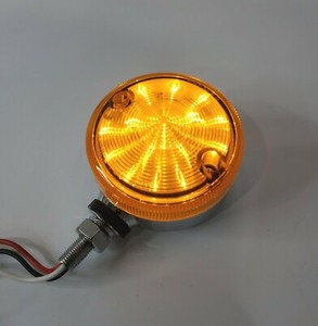 3" LED Dual Function Pedestal/Rod Turn Signal Light - Marker Lamp w ...