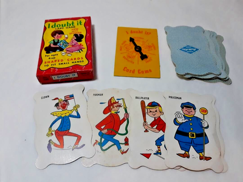 Vtg Warren Built Rite Games I Doubt It Card Game 1950s #449 Complete | eBay