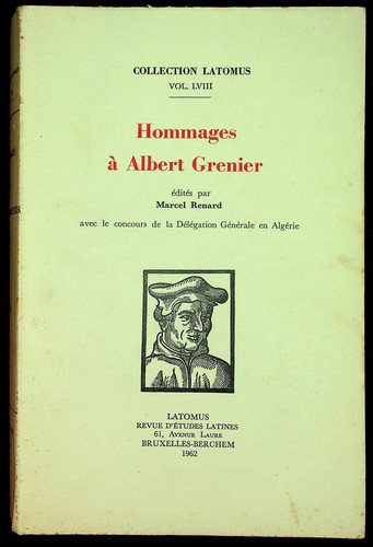 Marcel Renard (édités par), Hommages à Albert Grenier ** | eBay