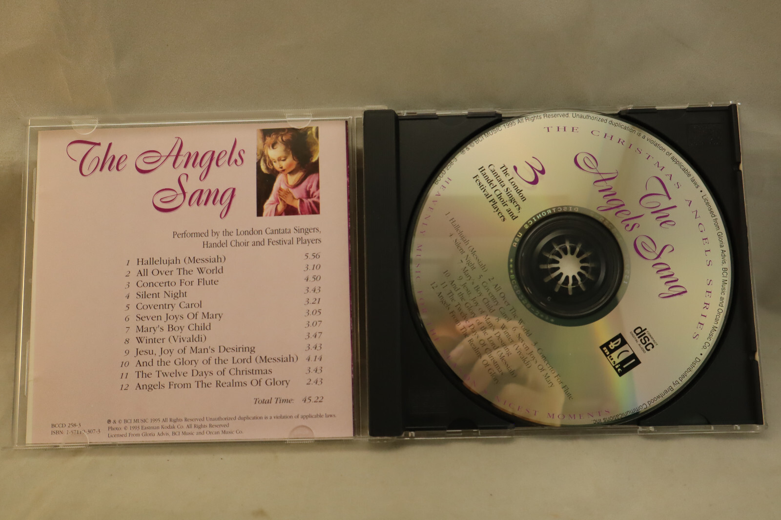 The Angels Sang: The Christmas Angels Series (CD 1993 BCI Music ...