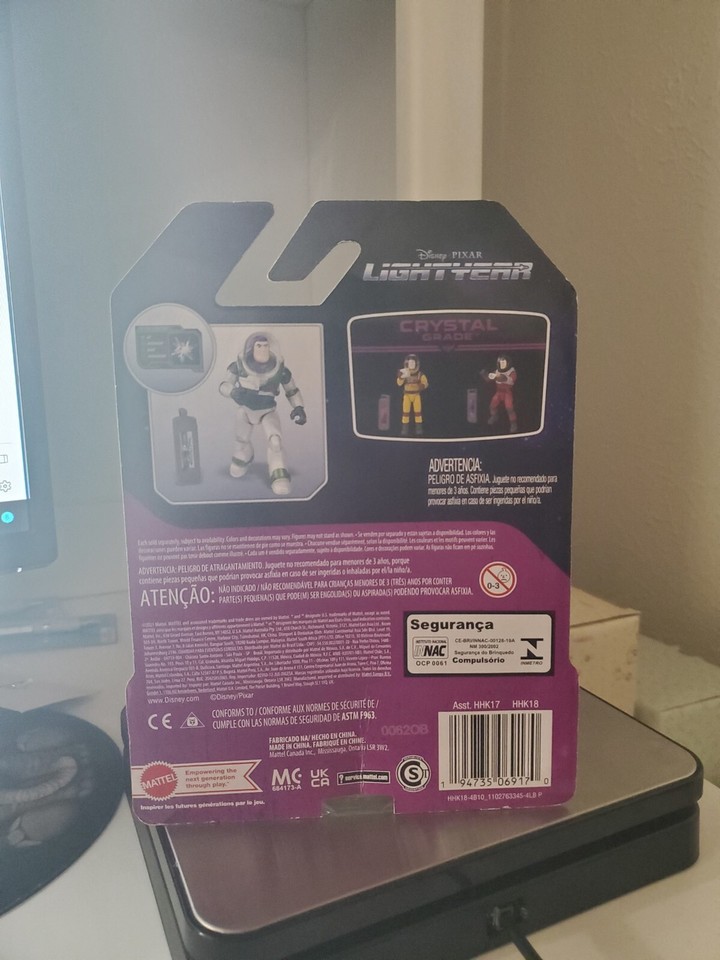 Mattel Disney Pixar Lightyear Crystal Grade Space Ranger Alpha Buzz ...