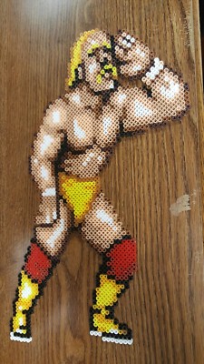 Hulk Hogan Perler Sprite WWF Superstars Wrestlefest WWE rave edm kand ...