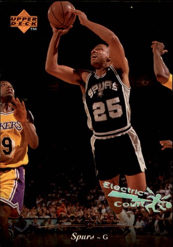 1995-96 Upper Deck Electric Court Spurs Basketball Card #204 Doc Rivers ...