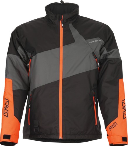 Arctiva Pivot 6 Insulated Jacket (X-Large, Black/Gray/Orange) | eBay