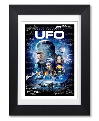UFO CAST SIGNED TV SHOW SERIES SEASON POSTER PHOTO AUTOGRAPH GIFT GERRY ...