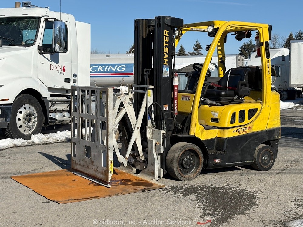Hyster S60FT 6K Industrial Warehouse Forklift Lift Truck Cascade Slip ...