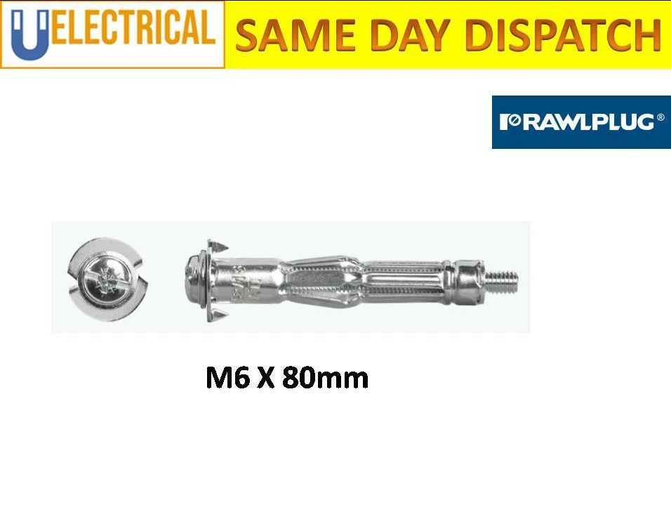 Rawlplug Interset Cavity Wall Plasterboard Drywall Anchor Fixing Hollow ...