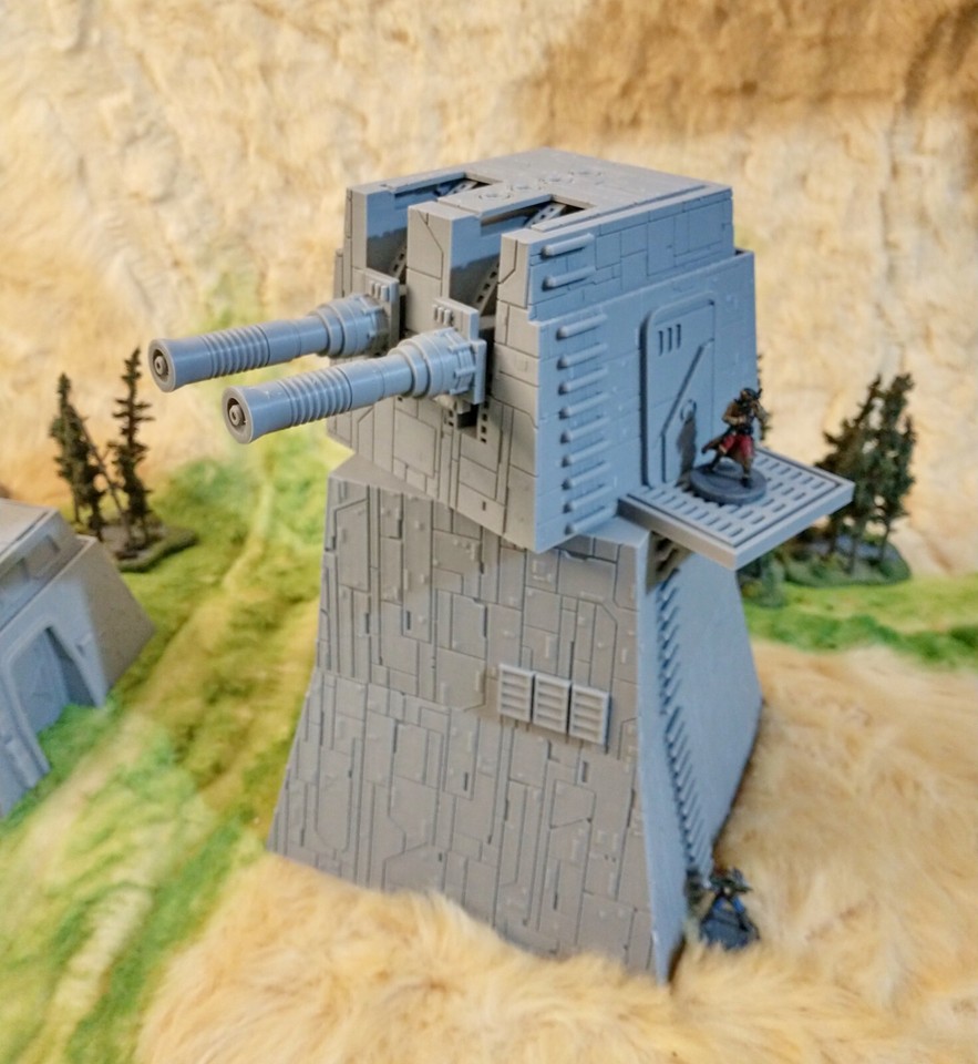 Imperial Planetary Defense Cannon 32mm 40mm Terrain 40K Star Wars ...