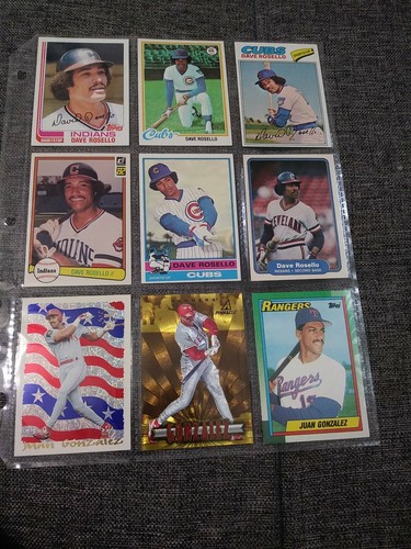 Puerto Rico Born Baseball Player Card. Dave Rosello & Juan Gonzales | eBay