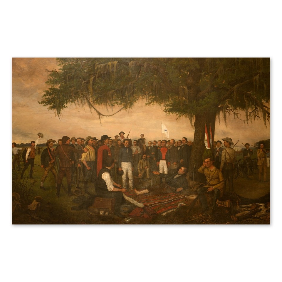 1836 Surrender of Santa Anna in The Battle of San Jacinto Photo Print ...