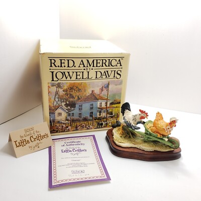 Vintage Lowell Davis "Charivari" Figure Rooster Hen Chicken Schmid ...