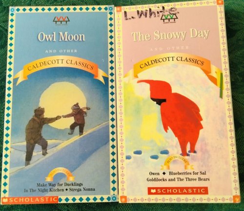 Owl Moon & The Snowy Day Caldecott Classics (2) Count Lot VHS ...