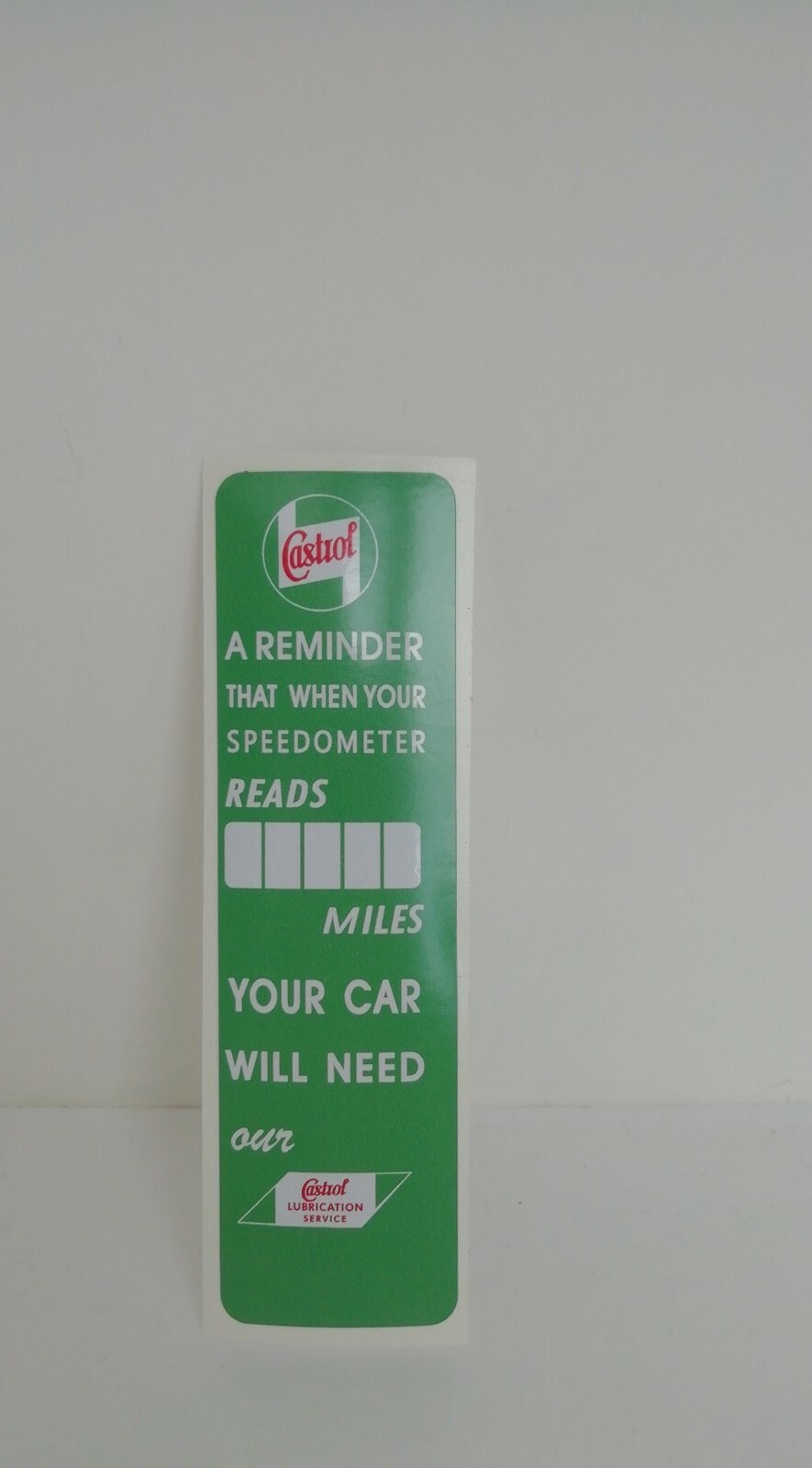 Castrol Oil change Service Sticker Decal vintage retro style Cars ...