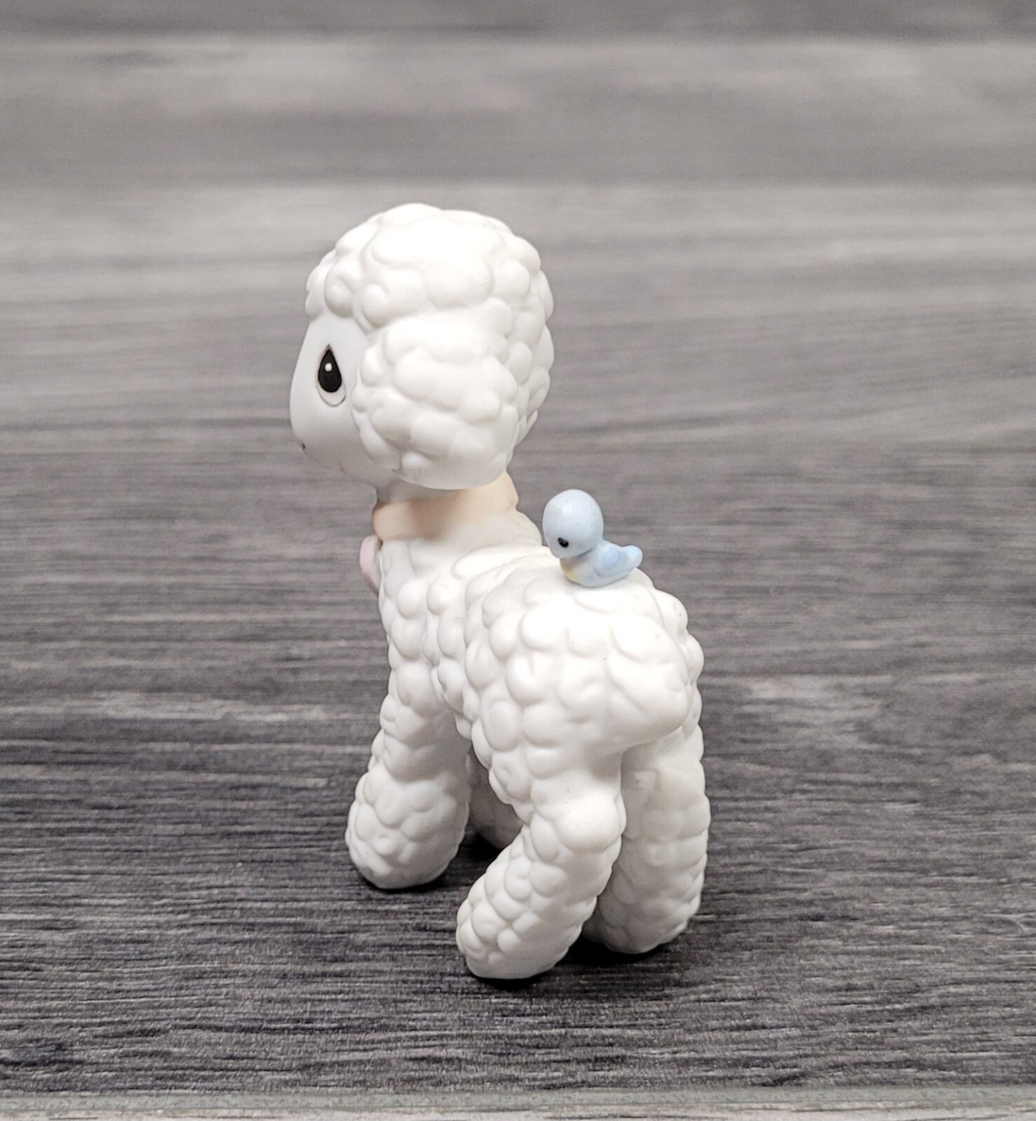 Enesco Precious Moments Figurine Jonathan and David Lamb with Bird on back | eBay