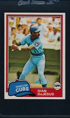 1981 Topps #54 Ivan DeJesus Chicago Cubs Signed Auto *32641 | eBay