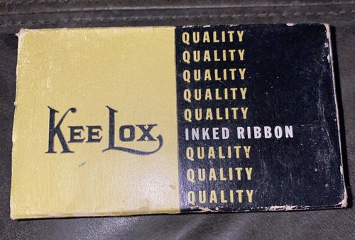 IBM SELECTRIC TYPEWRITER RIBBON BLACK INKED TWIN SPOOL Nylon 22 Yds KEE ...