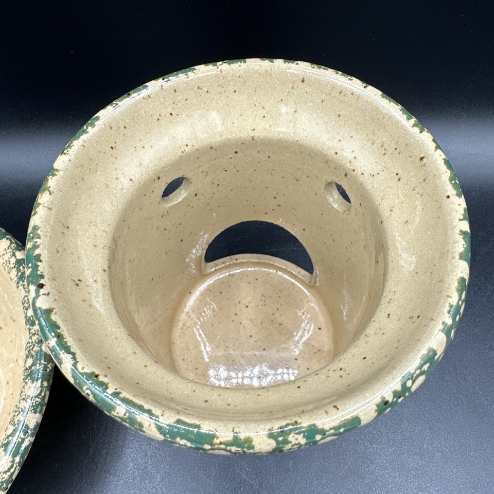 Three Rivers Pottery 1997 Snowman Stoneware 6" Tart Warmer 25th ...