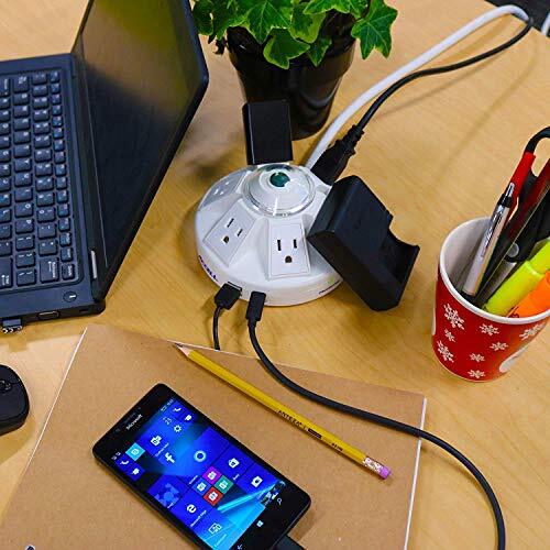 Powramid Usbc Surge Protector Usbc & Usba Charging Ports 3.4a 6 Outlets ...