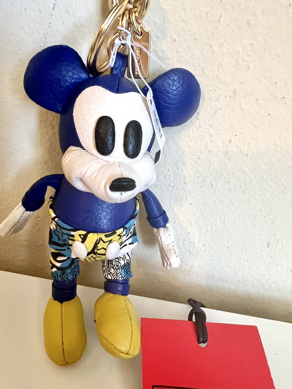 NWT COACH Disney Mickey Mouse X Keith Haring Collectible Bag Charm ...