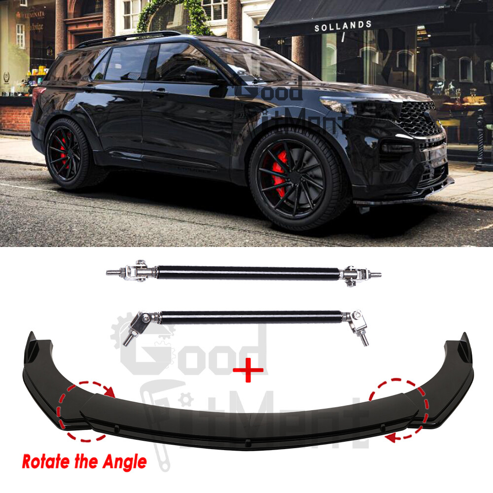 For Ford Explorer 1991-2023 Gloss Front Bumper Lip Spoiler Splitter ...