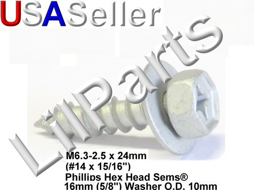 Lexus Toyota Scion 90159-60488 9015960488 Screw Washer Hood Front ...