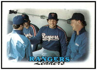 1988 Topps #201 Rangers Leaders TL NM | eBay