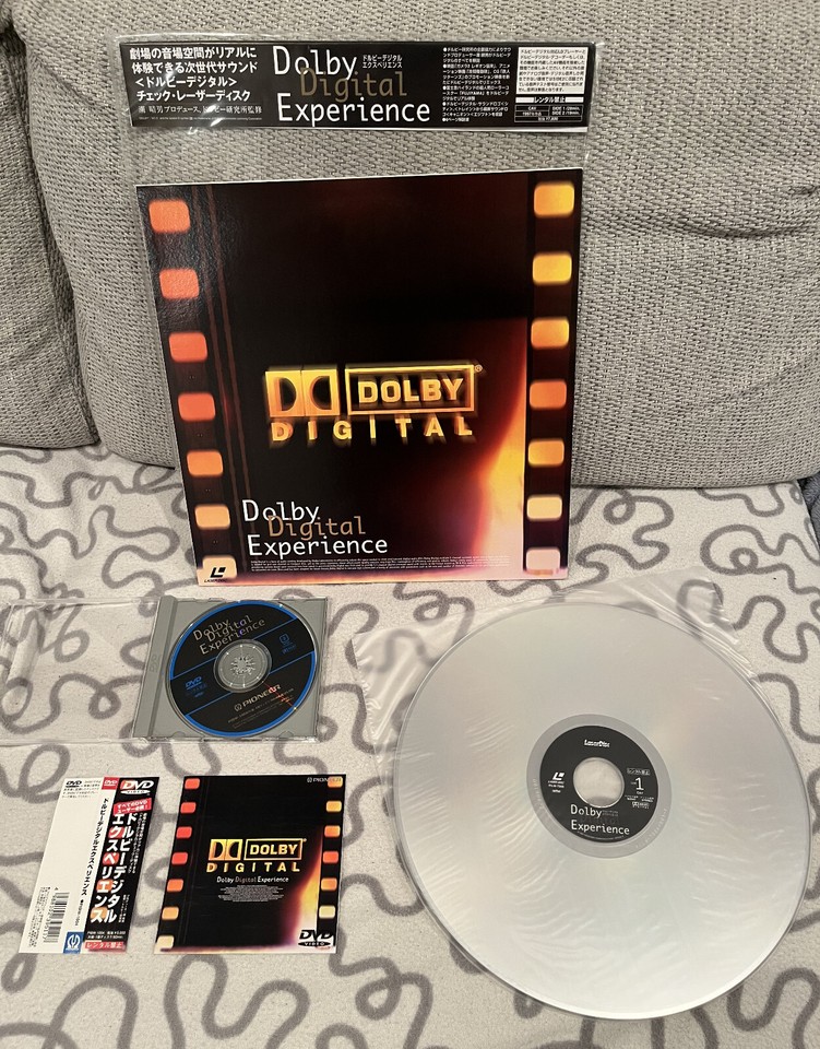 Japan only DOLBY DIGITAL & DTS EXPERIENCE LaserDisc LD + DVD lot with ...