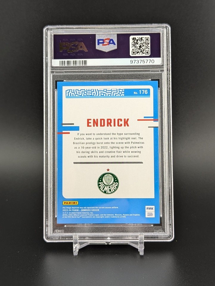 Endrick 2023-24 Donruss FIFA #176 Rated Rookie Palmeiras RC - PSA 10 | eBay