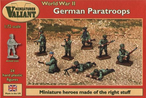 Valiant Miniatures 0006 1:72 German Paratroops (WWII) x 24 figures ...
