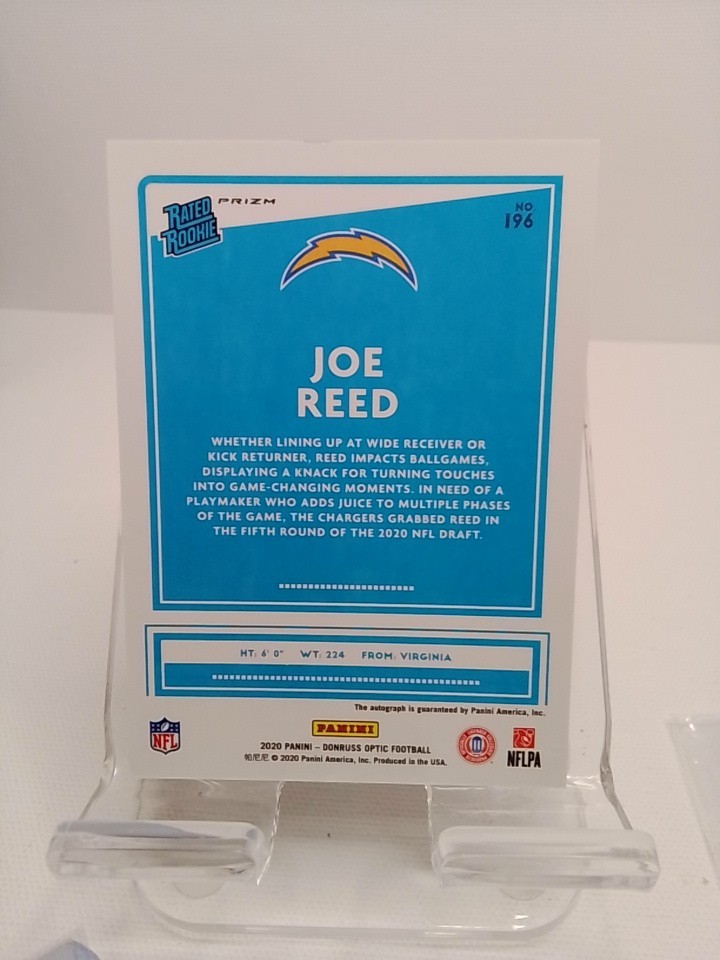 2020 Donruss Optic Joe Reed #196 Gold Holo Auto | eBay