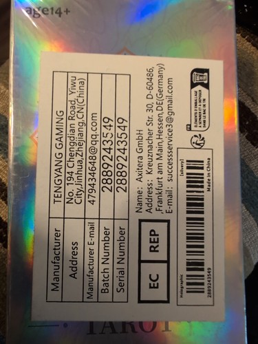 A. E. Waite Holographic Tarot Card Deck 78-Cards Divination Oracle ...