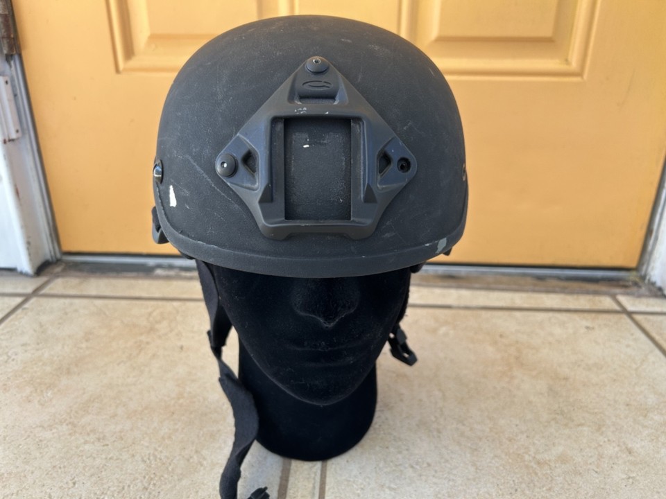 Medium MSA High Cut Ballistic Helmet Ops Core NVG Mount Army Military ...