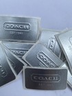 🎁NEW AUTHENTIC COACH 10 SILVER STICKERS Gift Wrap Scrapbook Purse Bag ...