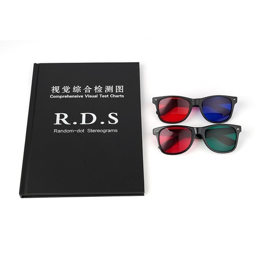 Comprehensive Eye Test Kit Including Stereogram and Astigmatism Glasses ...