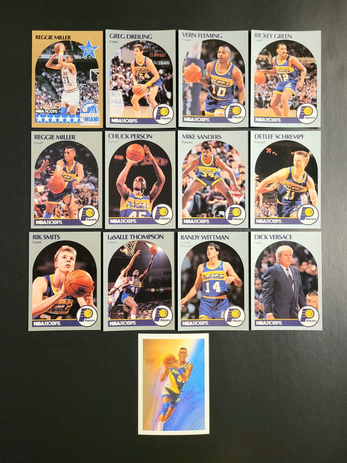 1990-91 NBA Hoops Indiana Pacers Team Set 13 Card Set | eBay
