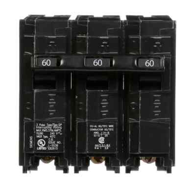Siemens Q360 Circuit Breakers | 3-Poles, 60 AMP | eBay