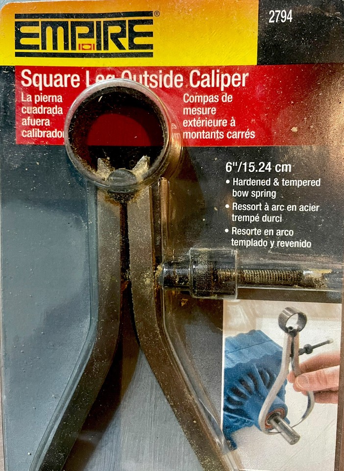 NEW Empire Level 2794 Square Leg Outside Caliper, 6-Inch 15.24CM * | eBay
